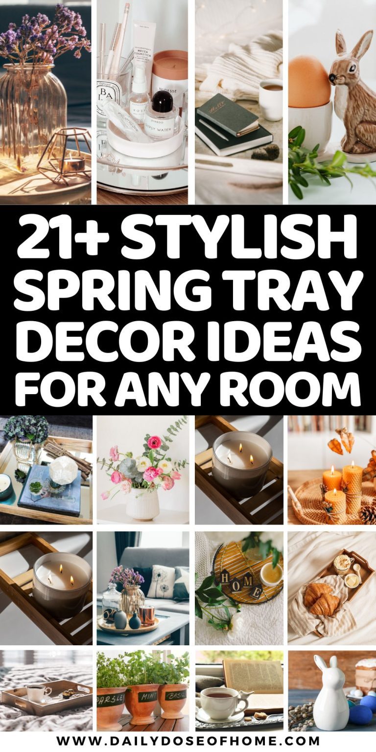 21+ Stylish Spring Tray Decor Ideas for Any Room - Daily Dose of Home